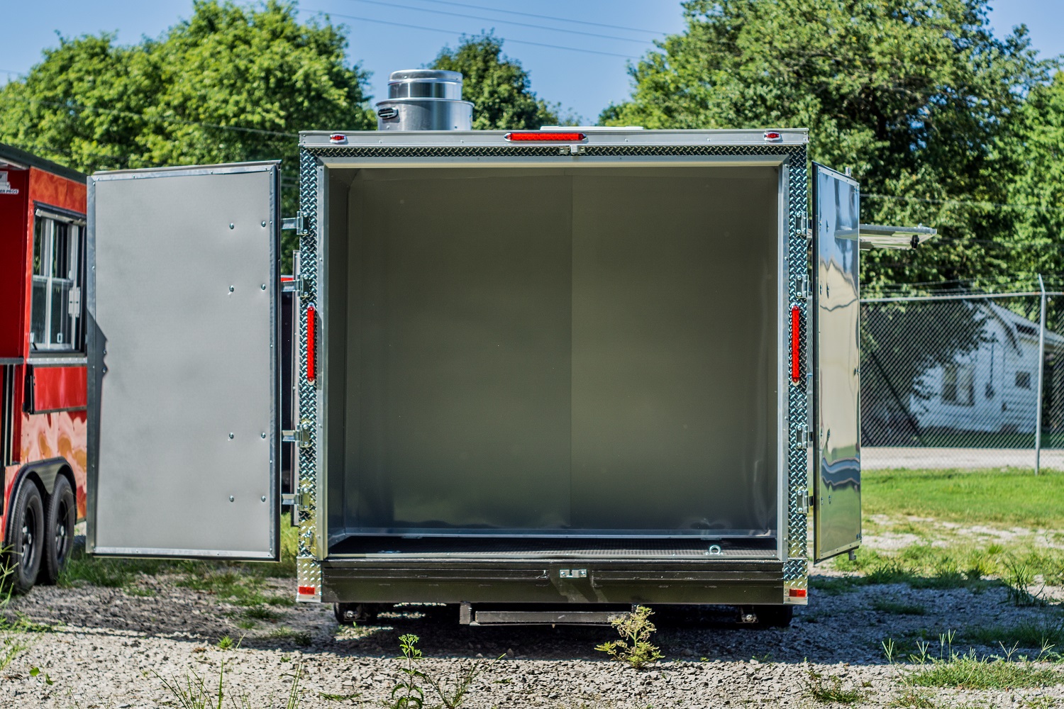8.5×20 Equipped Food Trailer with Storage Room | Custom Trailer Pros