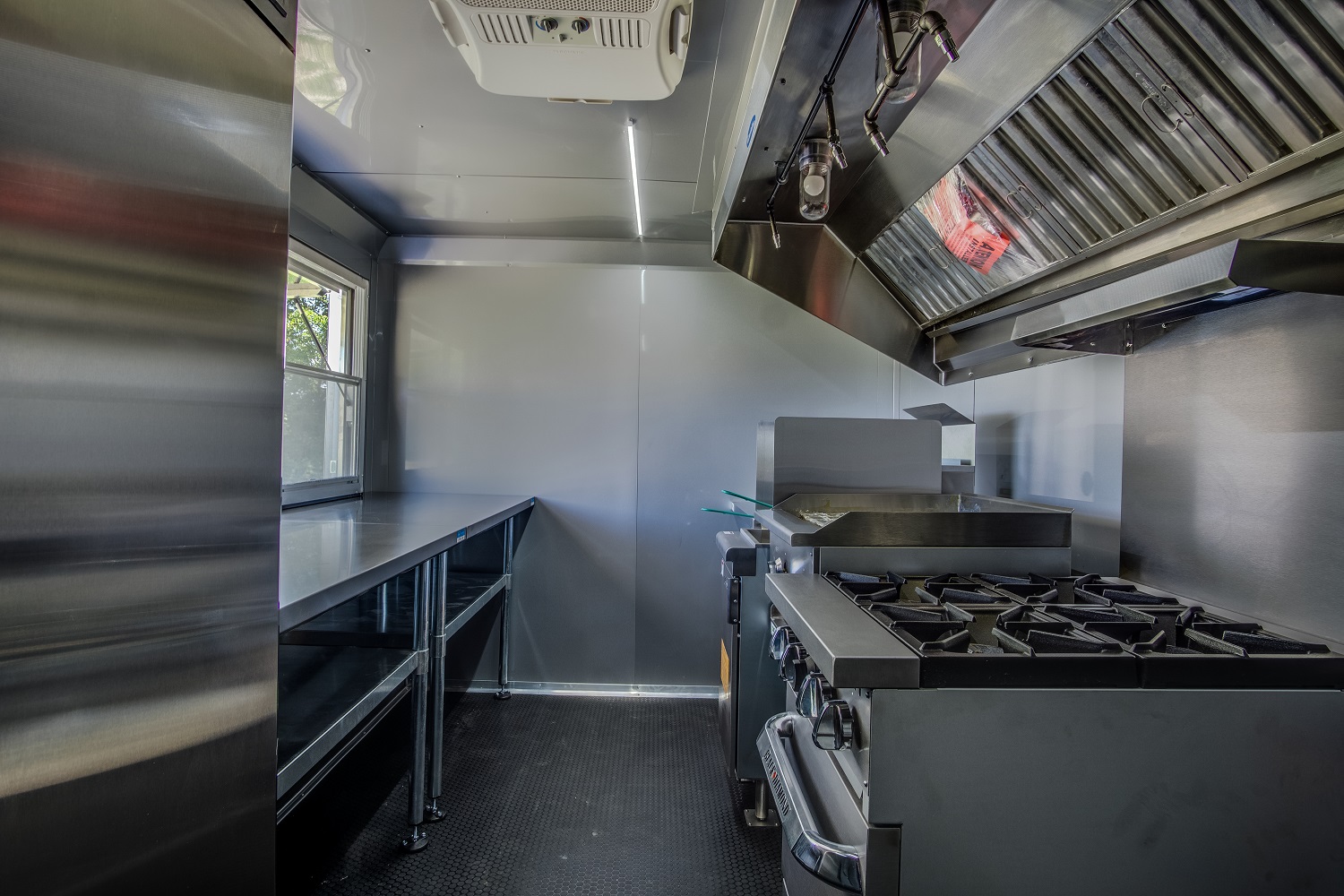 8.5×20 Equipped Food Trailer with Storage Room | Custom Trailer Pros