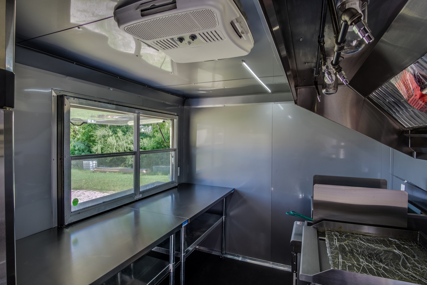 8.5×20 Equipped Food Trailer with Storage Room | Custom Trailer Pros