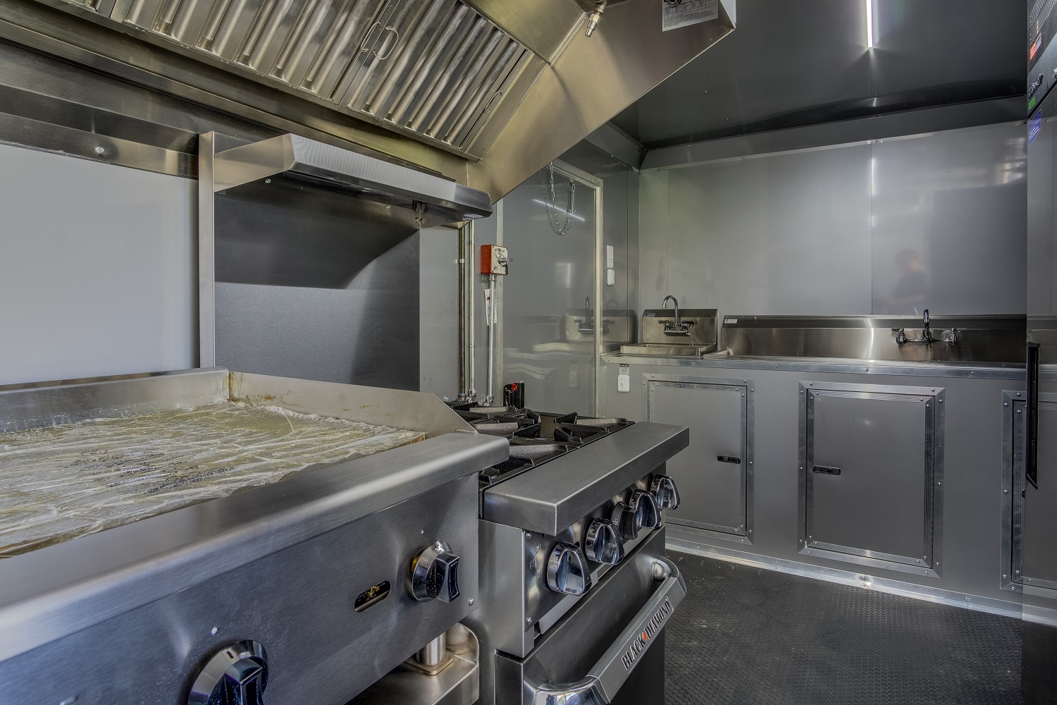 8.5×20 Equipped Food Trailer with Storage Room | Custom Trailer Pros