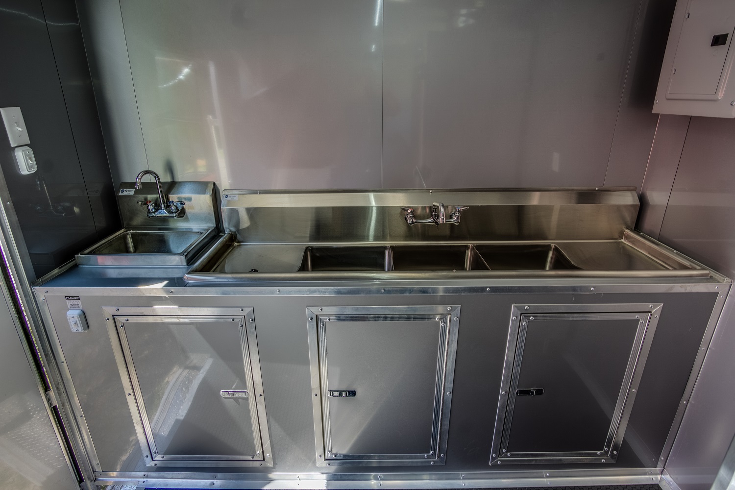 8.5×20 Equipped Food Trailer with Storage Room | Custom Trailer Pros