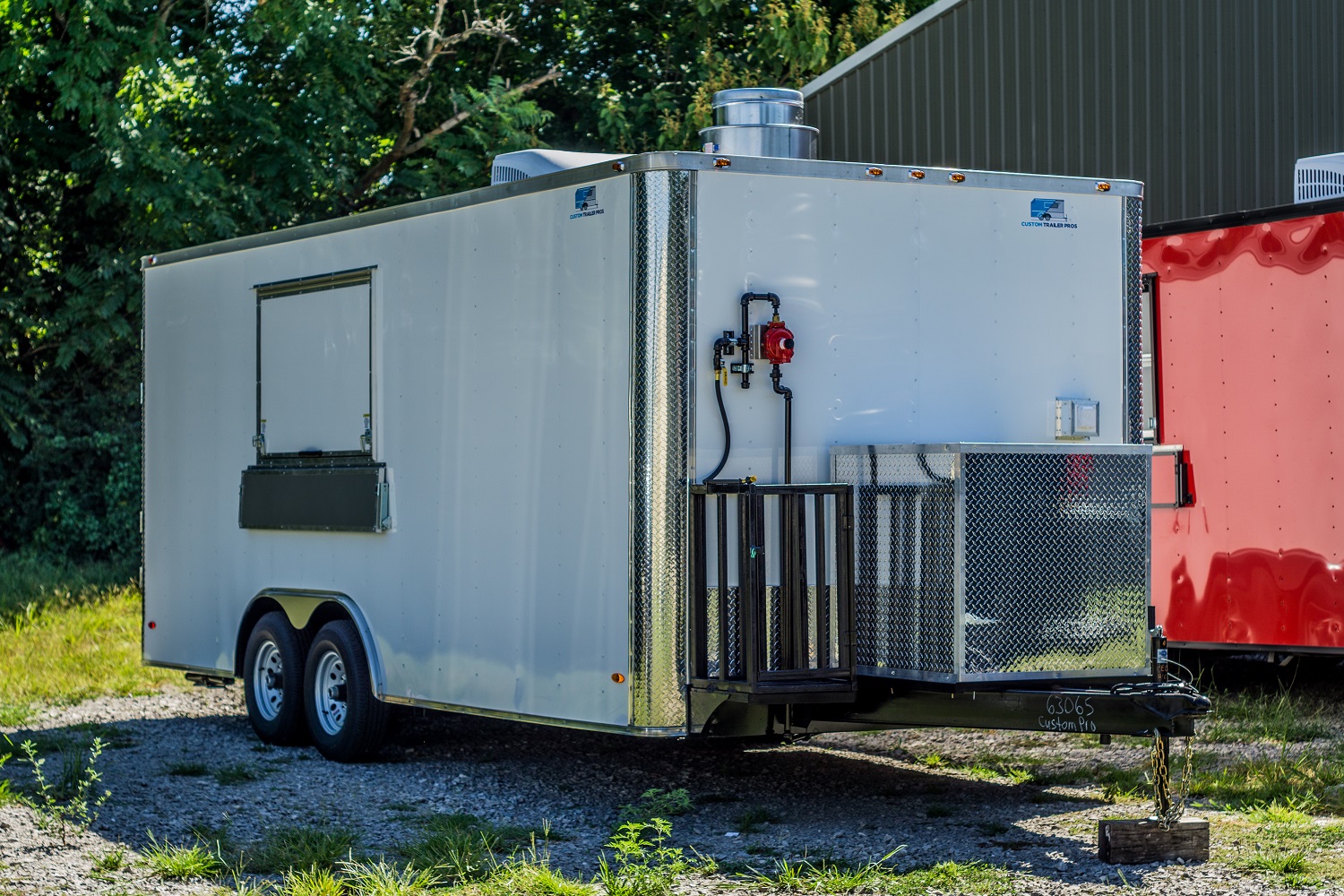 8.5×20 Equipped Food Trailer with Storage Room | Custom Trailer Pros