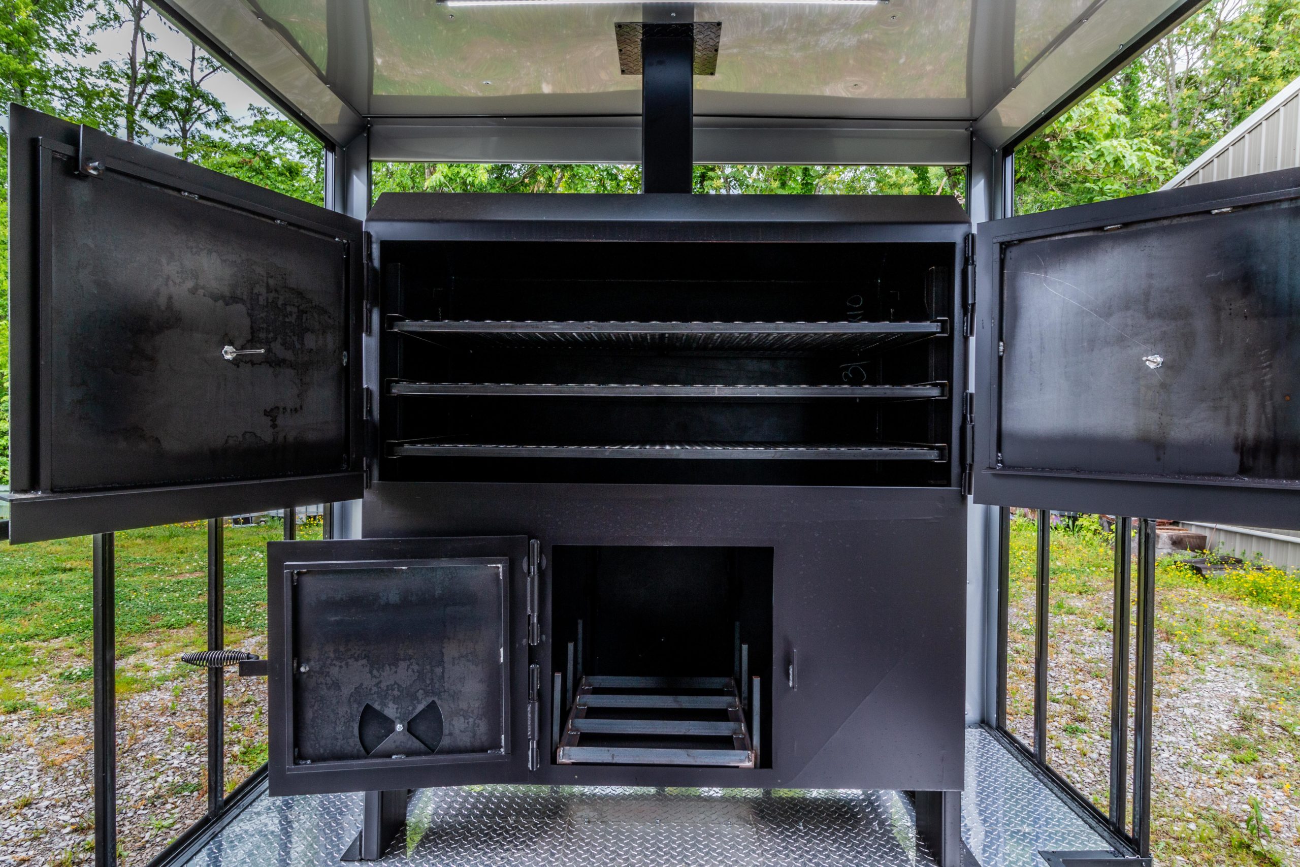 8.5×24 BBQ Trailer with Beck Built Smoker | Custom Trailer Pros