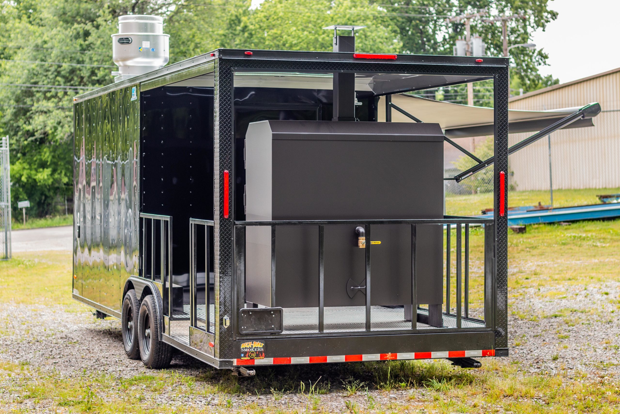 8.5×24 BBQ Trailer with Beck Built Smoker | Custom Trailer Pros