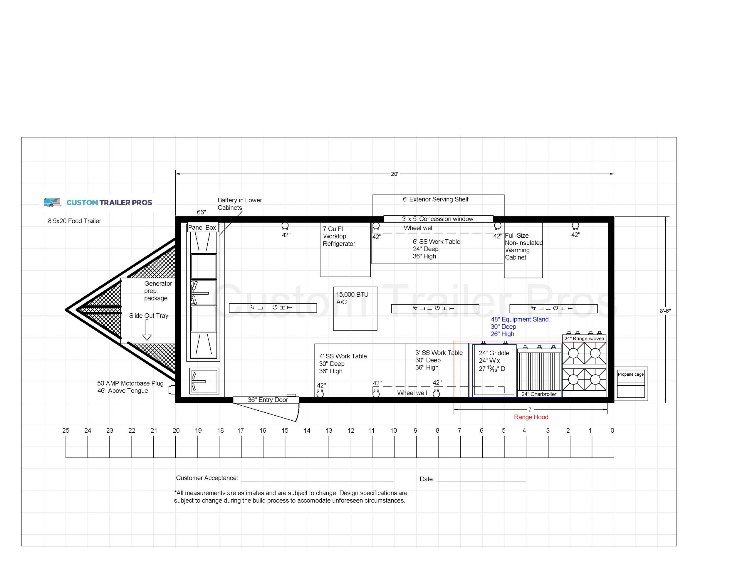 8.5×20 Equipped Concession Trailer | Custom Trailer Pros