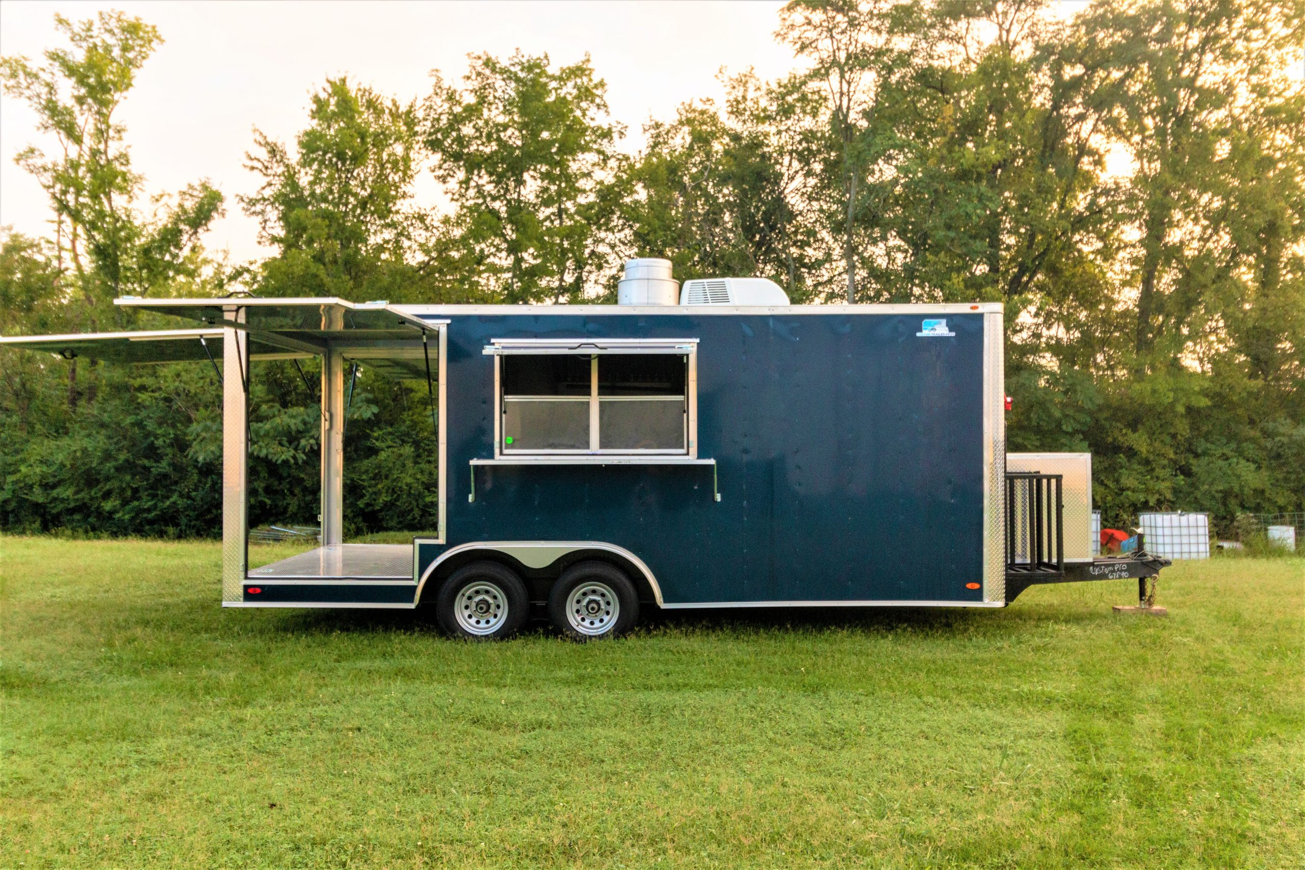 8.5×20 Enclosed Porch BBQ Trailer | Custom Trailer Pros