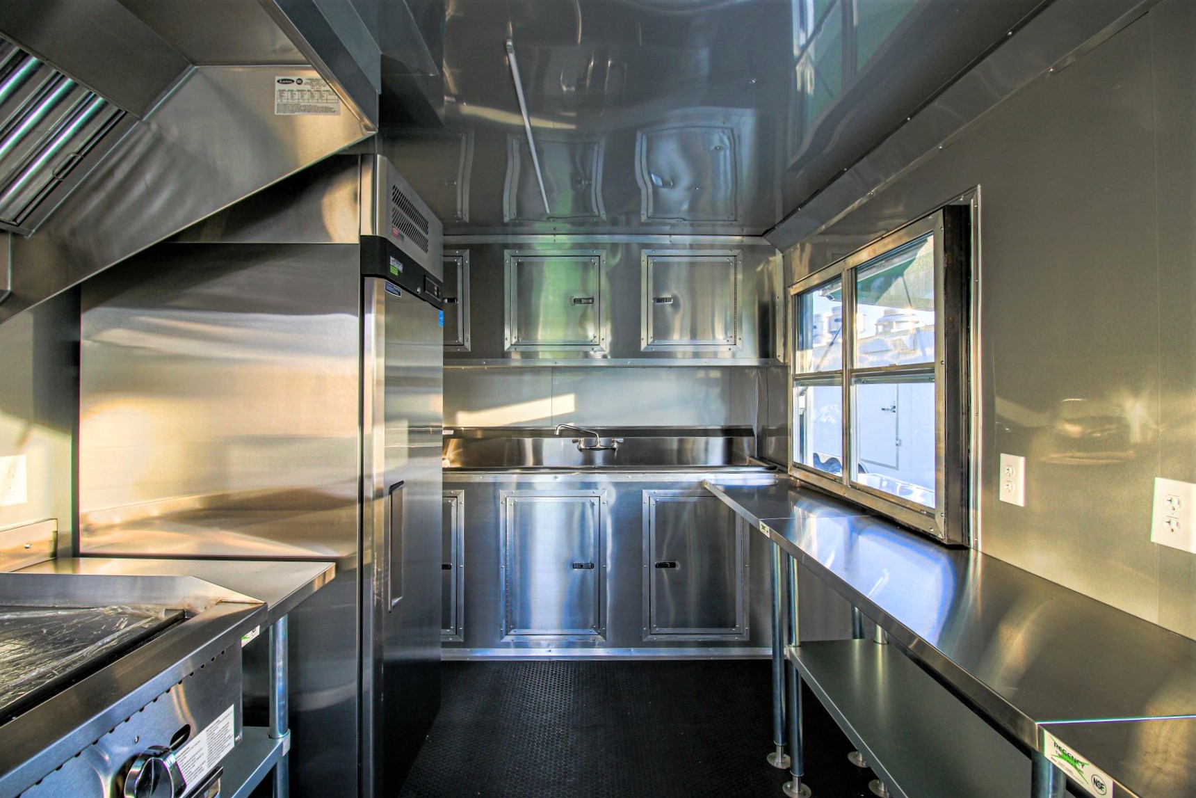 8.5×16 Equipped Food Trailer – White | Custom Trailer Pros