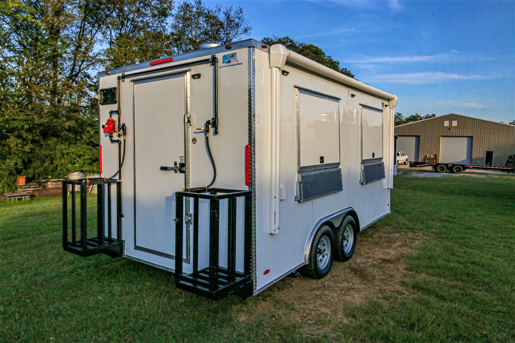 8.5×16 Equipped Food Trailer – White | Custom Trailer Pros