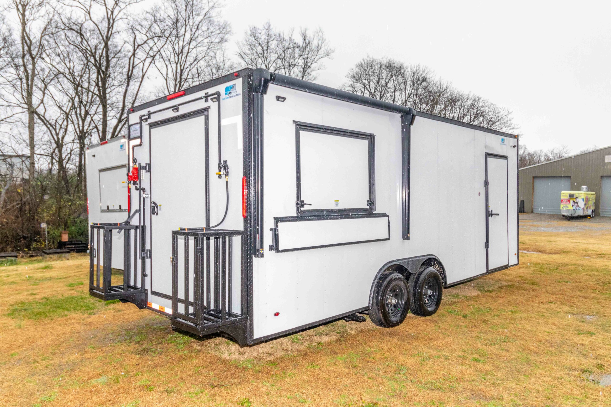 8.5×22 Equipped Pizza Trailer – White | Custom Trailer Pros