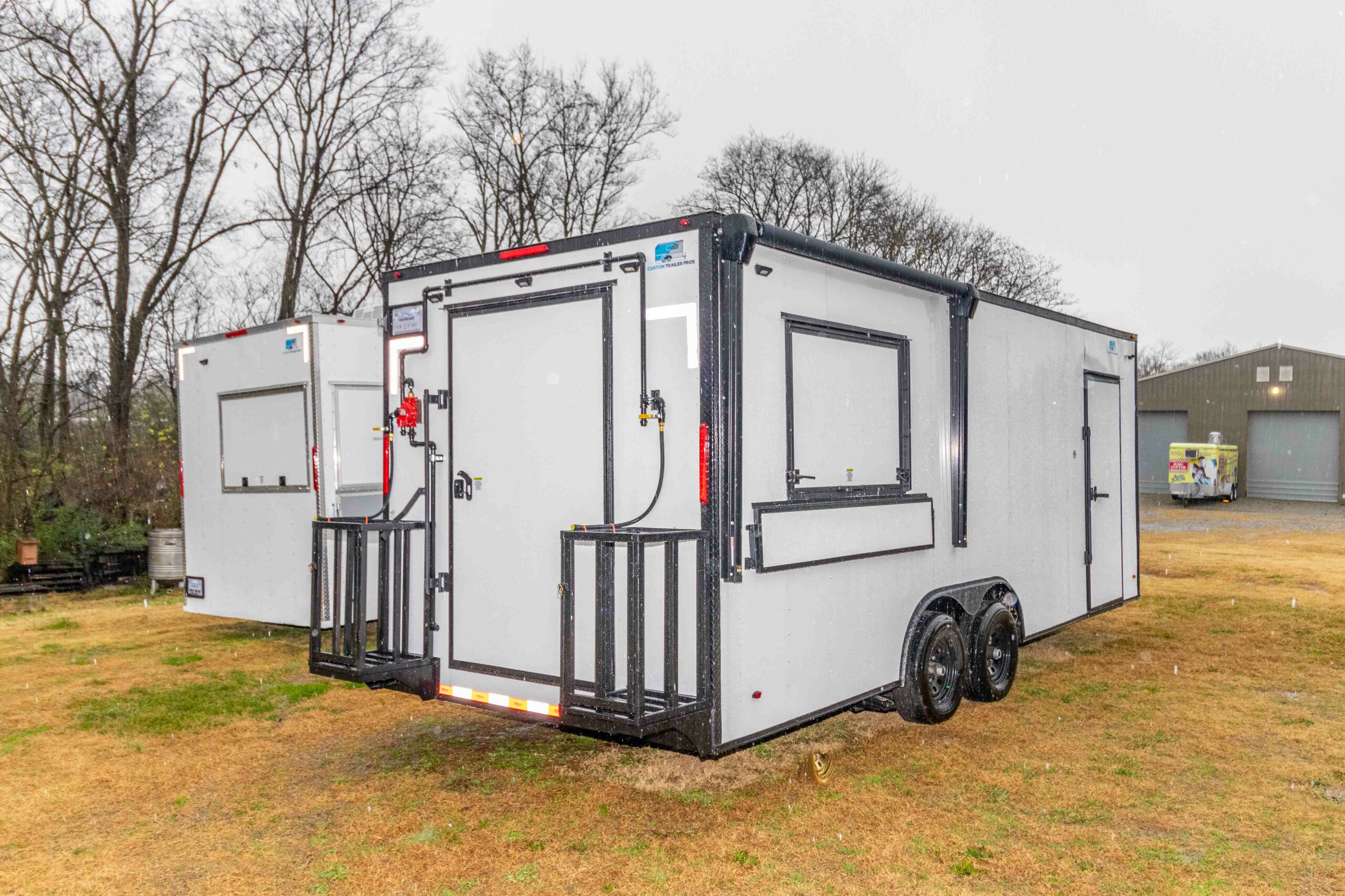 8.5×22 Equipped Pizza Trailer – White | Custom Trailer Pros