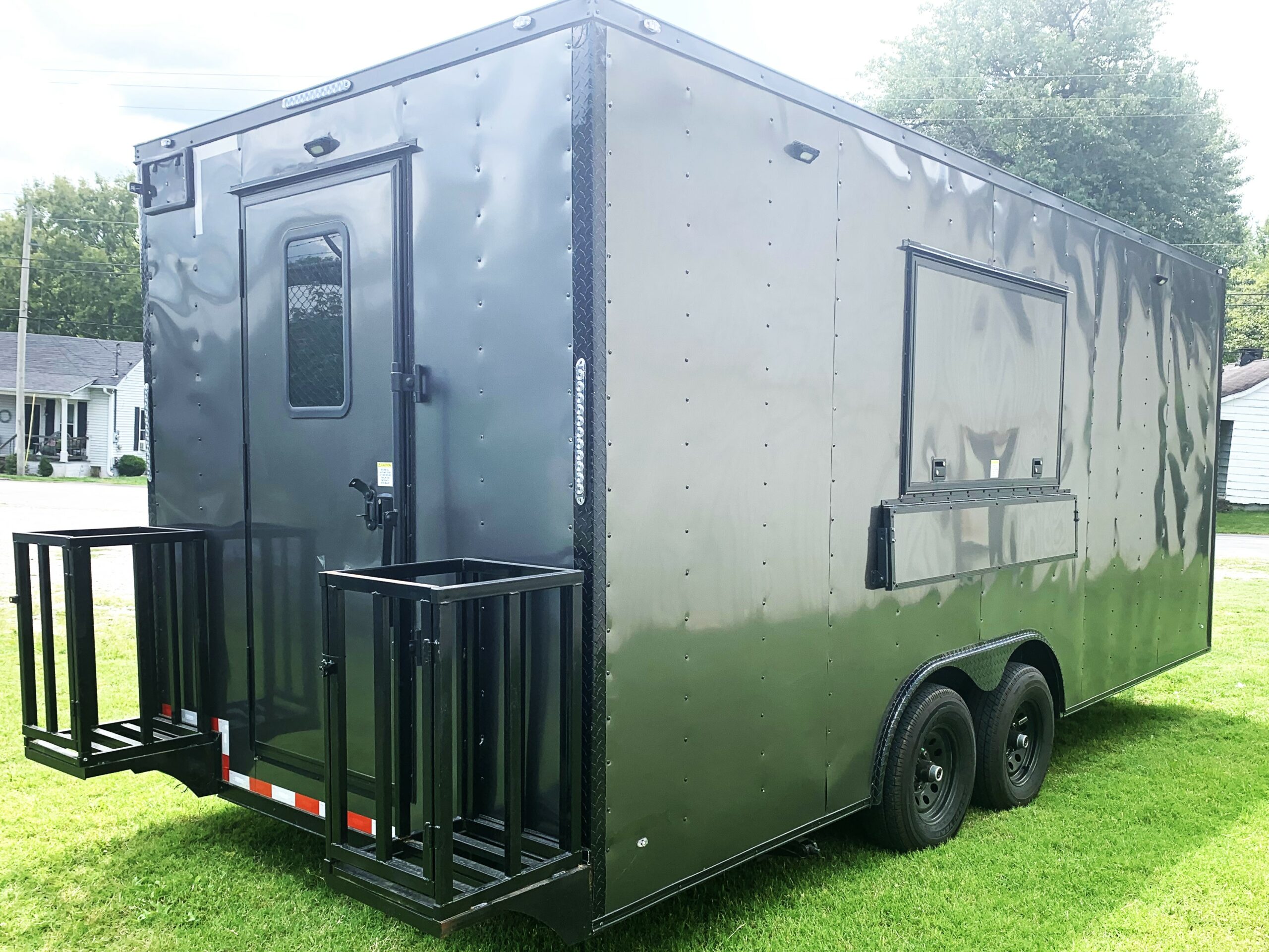 8.5×20 Charcoal Grey Blackout Trailer | Custom Trailer Pros