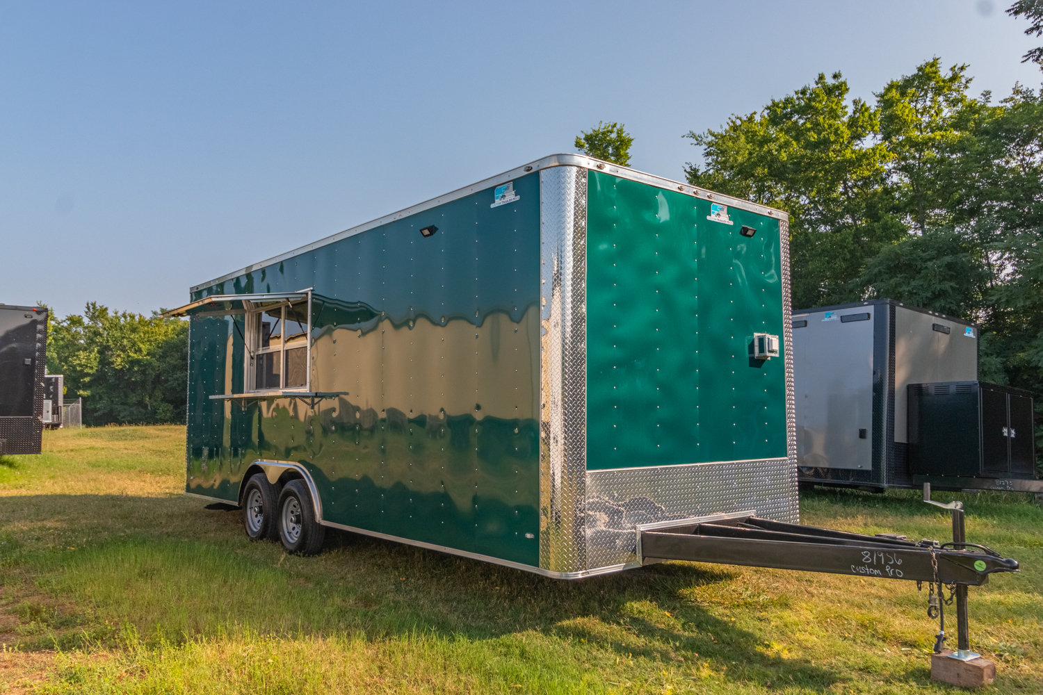8.5×22 Emerald Green Loaded Trailer | Custom Trailer Pros