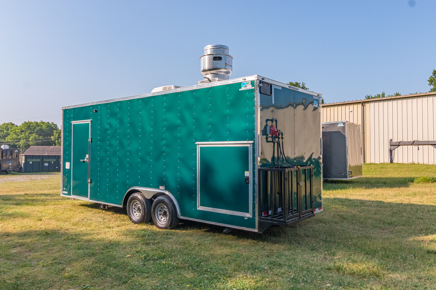8.5×22 Emerald Green Loaded Trailer | Custom Trailer Pros