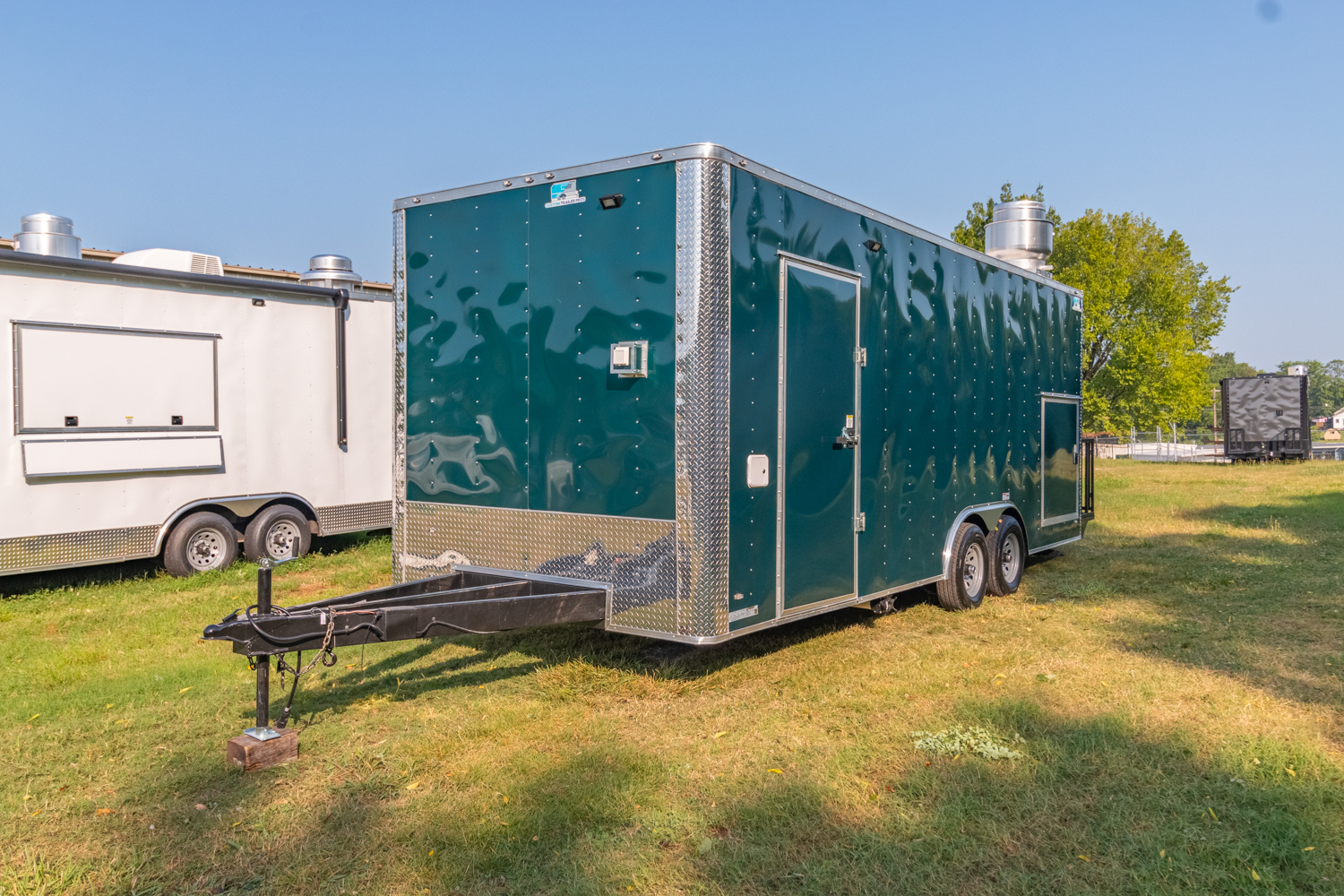 8.5×22 Emerald Green Loaded Trailer | Custom Trailer Pros